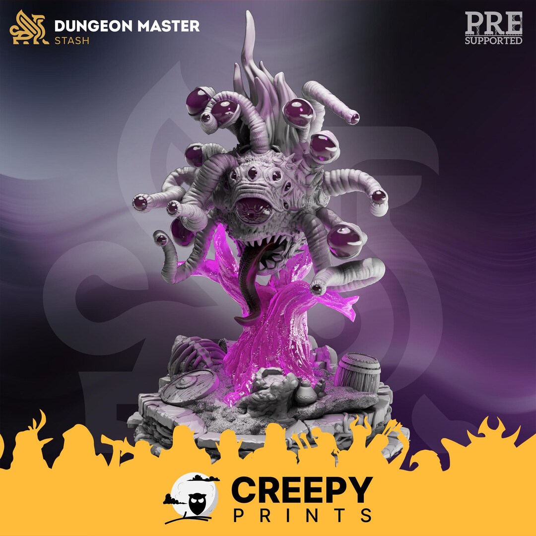 The Great Eye Dnd Miniatures Compatible With 28mm 32mm Tabletop Fantasy ...