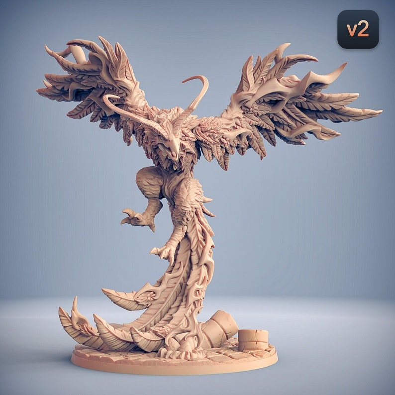 Griffin Griffon Gryphon Dnd Miniatures Compatible With 28mm 32mm ...