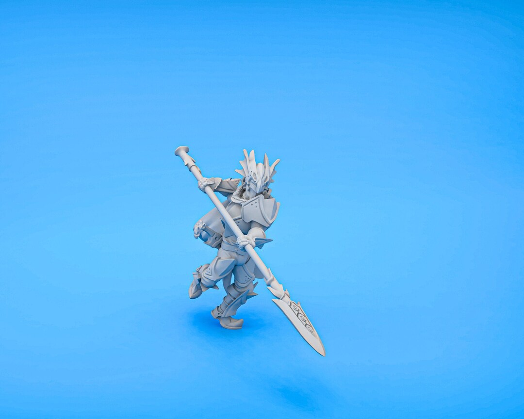Pikeman Spear V4 Paladin Knight Premium Dnd Miniature Mini Warrior ...