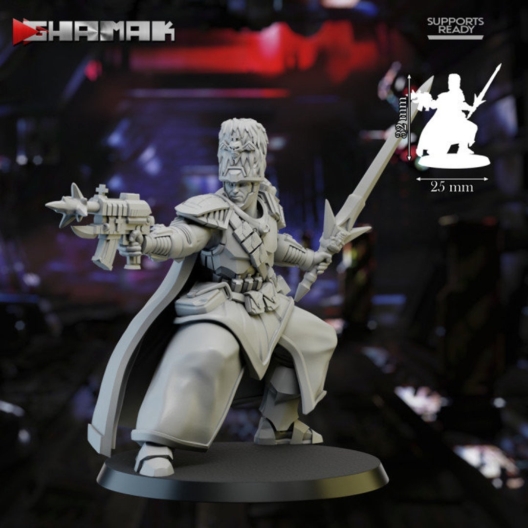 Sergeant Fighter V1 | Premium 3D Printed Fantasy Tabletop Miniatures ...
