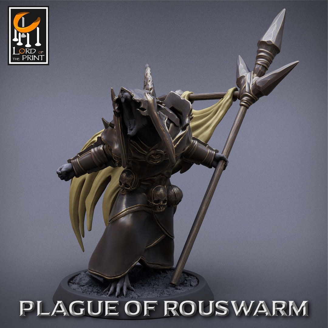 Ratfolk Paladin V11 Premium Dnd Miniature Mini Rat Folk Mousefolk Mouse ...