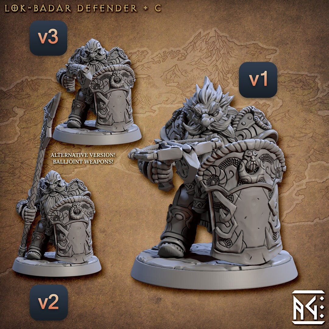 Dwarf Ranger Archer C Dnd Miniatures Compatible With 28mm 32mm Fantasy ...