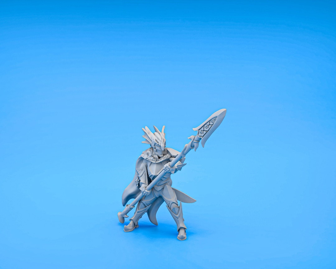 Pikeman Spear V3 Paladin Knight Premium Dnd Miniature Mini Warrior ...
