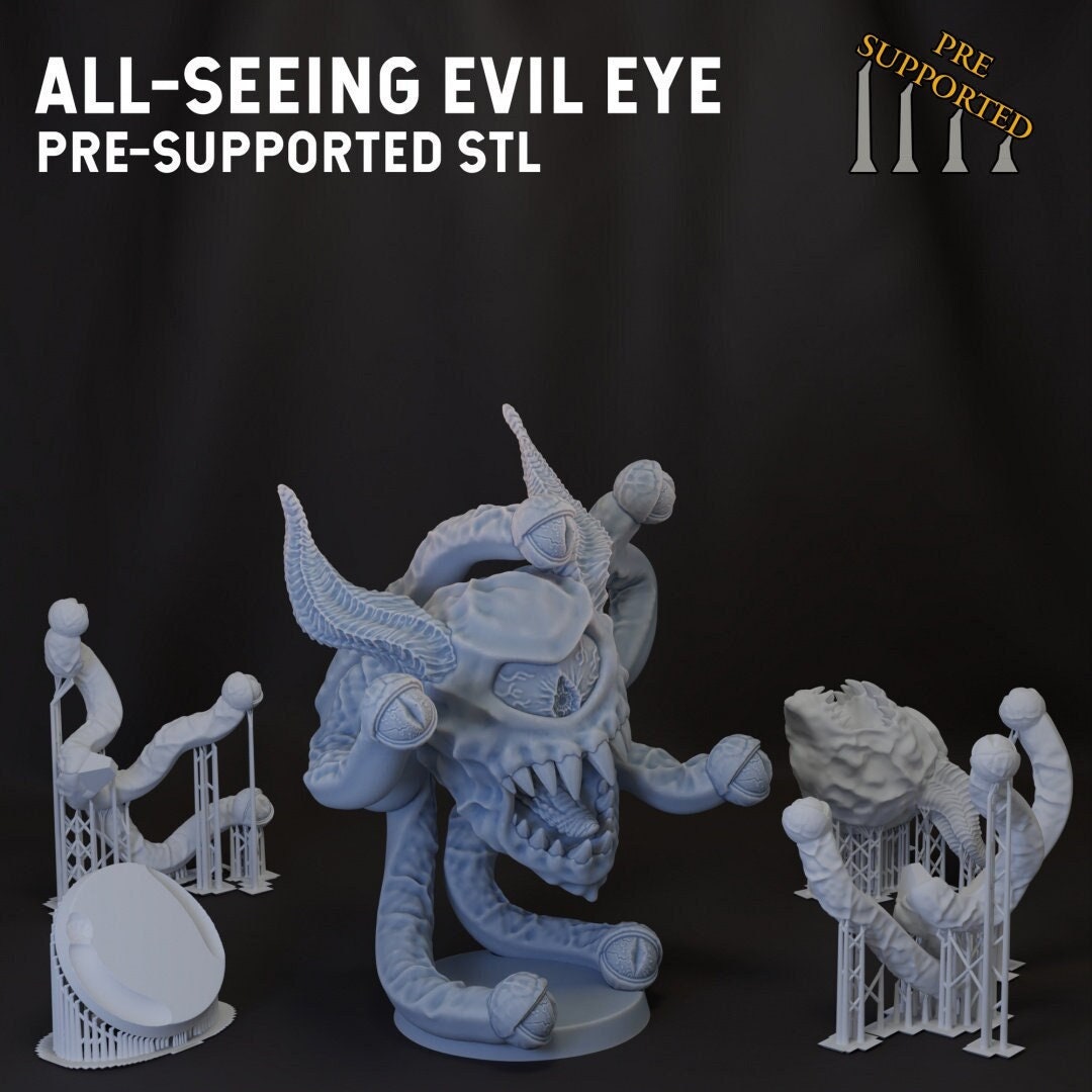 The Giant Eye V2 Dnd Miniatures Compatible With 28mm 32mm Fantasy Minis ...