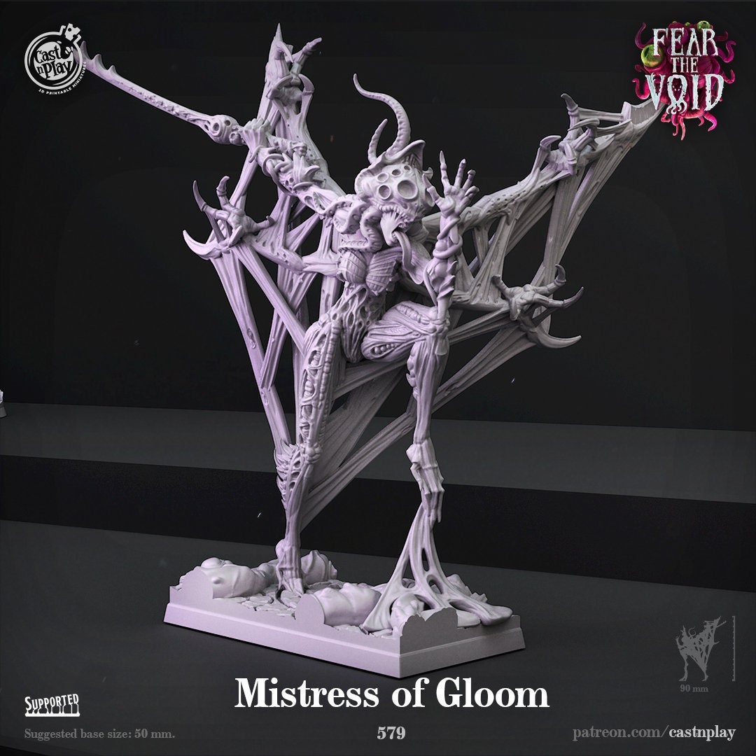 Mistress of Gloom Insectoid Premium Dnd Miniature Mini Sanded & Primed ...