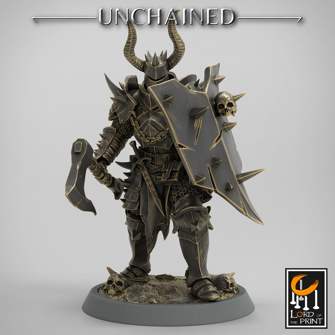 Knight Paladin V21 Dnd Miniatures Compatible With 28mm 32mm Fantasy ...
