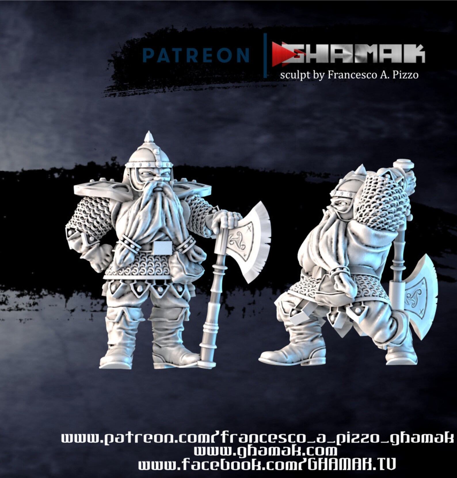 Dwarf Dwarven Infantry Warrior Premium 3D Printed Fantasy - Etsy