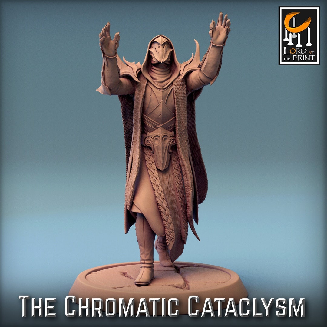 Cultist Wizard K Dnd Miniature Mini Figure Figurine | 28mm 32mm to ...