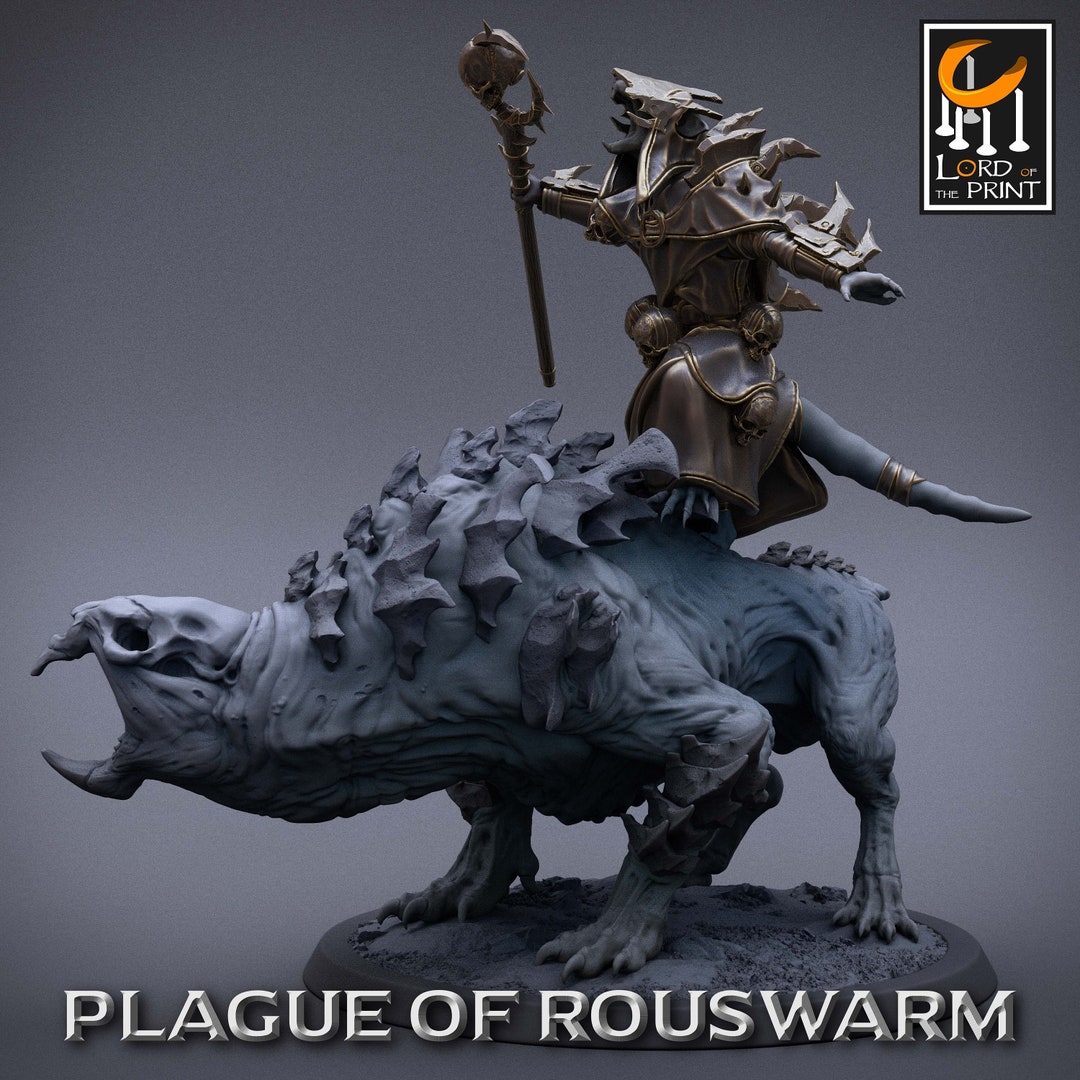 Ratfolk Rider V6 Premium Dnd Miniature Mini Rat Folk Mousefolk Mouse ...