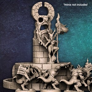 Barbarian Shrine Altar Sacrifice Temple V2 Premium Dnd Scatter Terrain ...