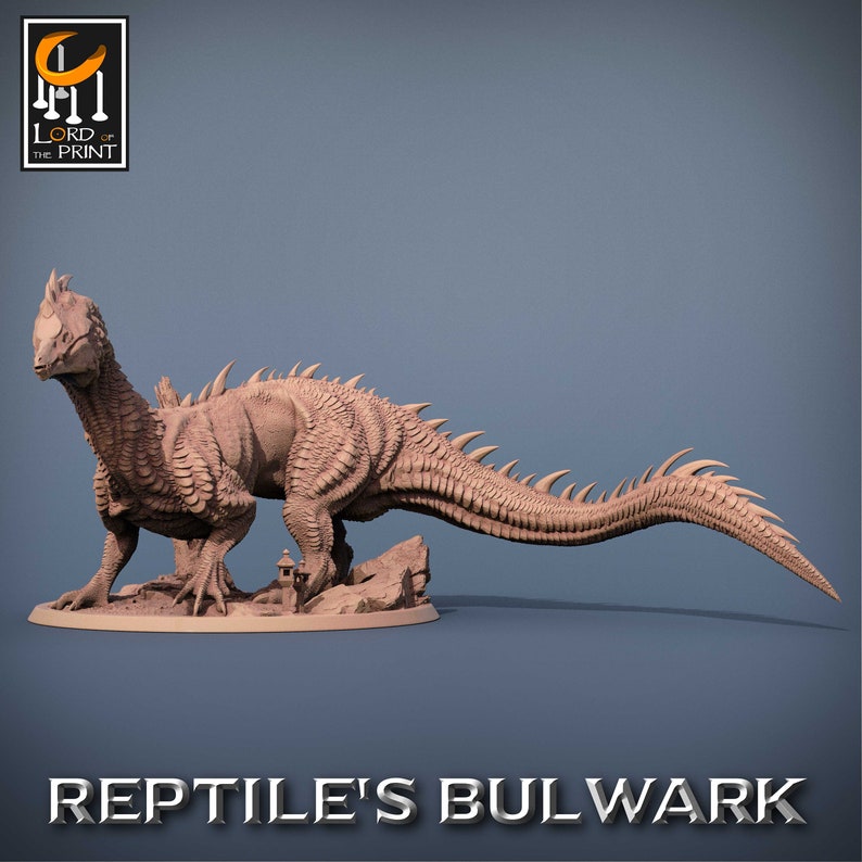Giant Lizard V1 Dnd Miniatures Compatible With 28mm 32mm Fantasy Minis ...