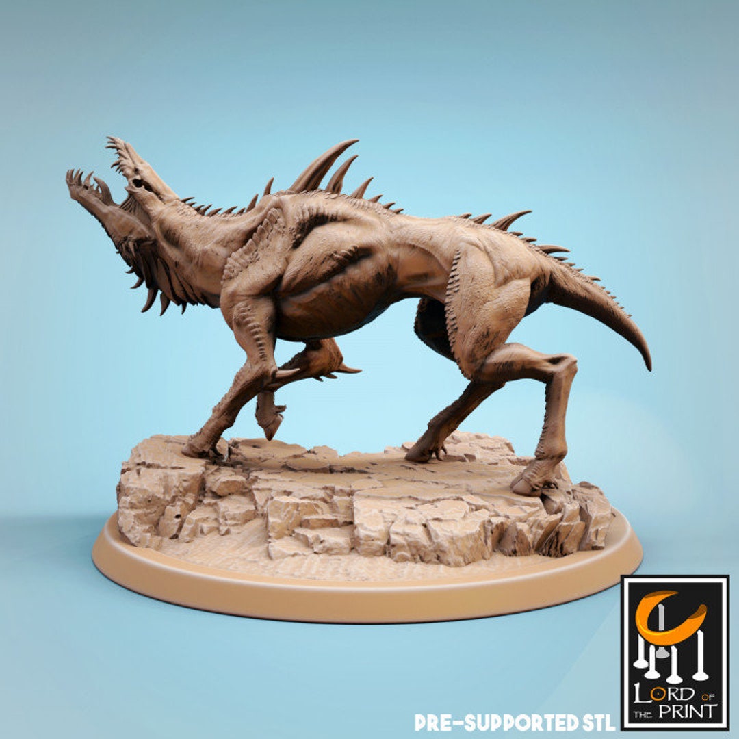 Hell Hound Infernum Dog V4 Premium Dnd Miniature Mini | Flesh Hounds ...