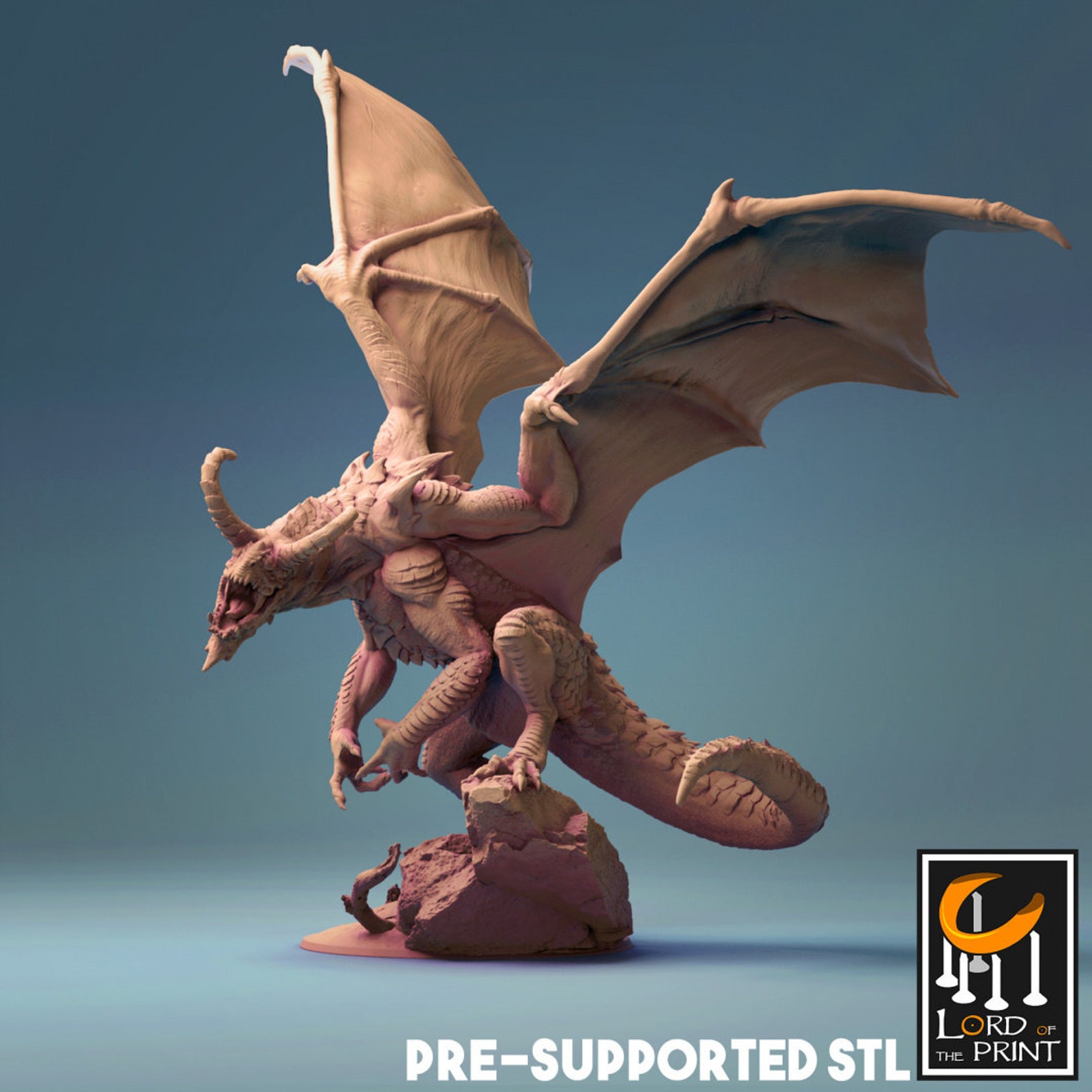 Fafnir Dragon v2 Premium 3D Printed Fantasy Tabletop | Etsy
