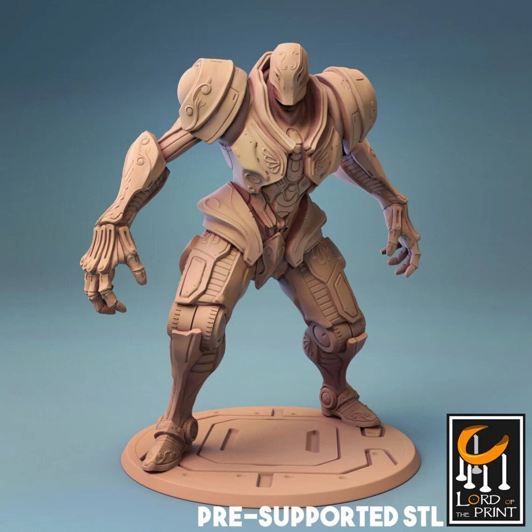 Robot Construct Warforged Dnd Miniatures Compatible With 28mm 32mm ...