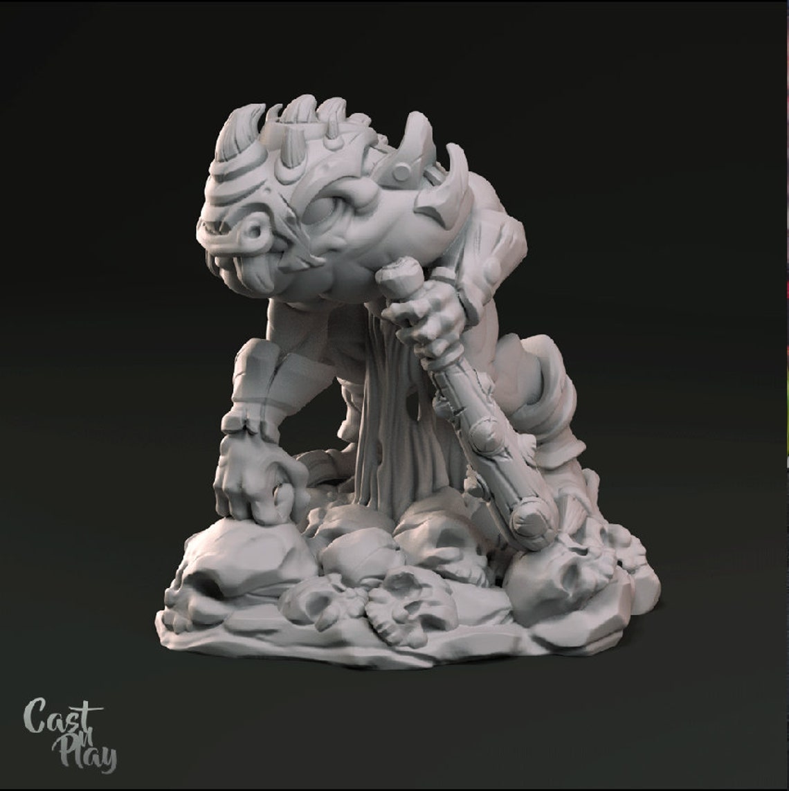 Stalker Troll Premium 3D Printed Fantasy Tabletop Miniatures | Etsy