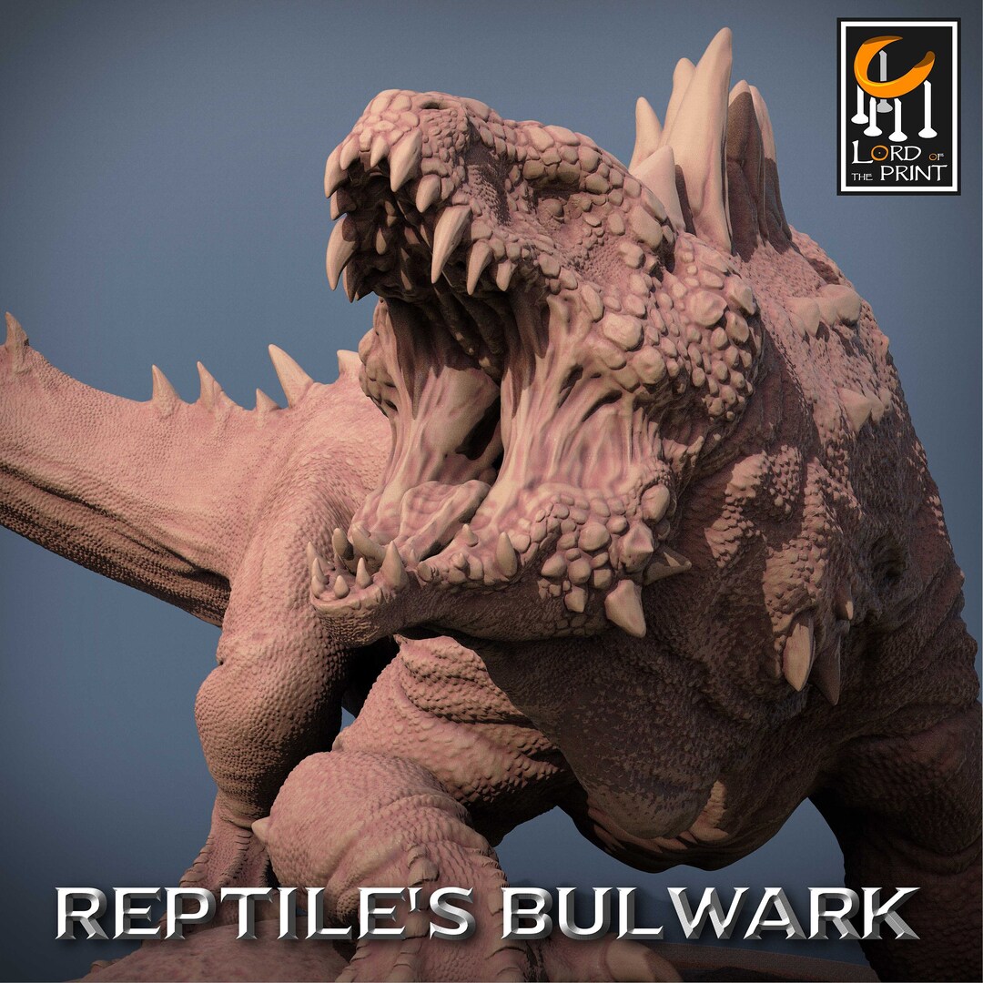 Giant Lizard Lizard V1 Premium Dnd Miniature Mini | Resin 3D Printed ...