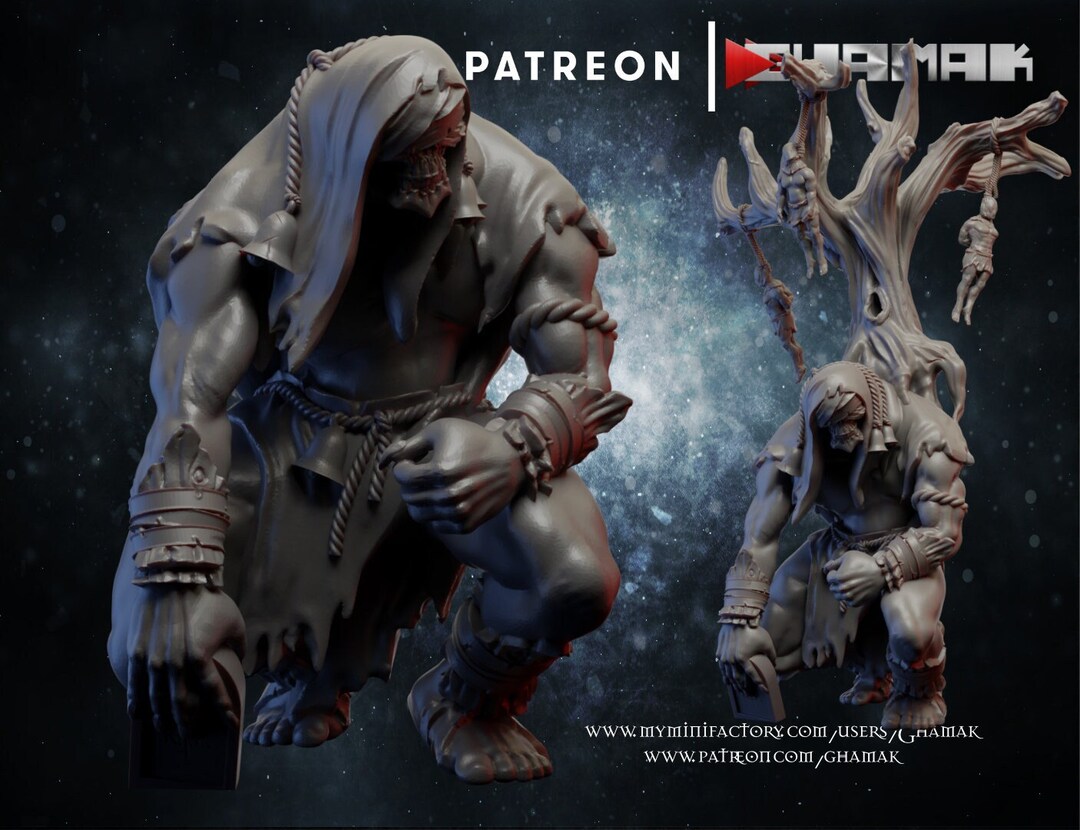 Undead Grave Creature Monster Premium 3D Printed Fantasy Tabletop ...