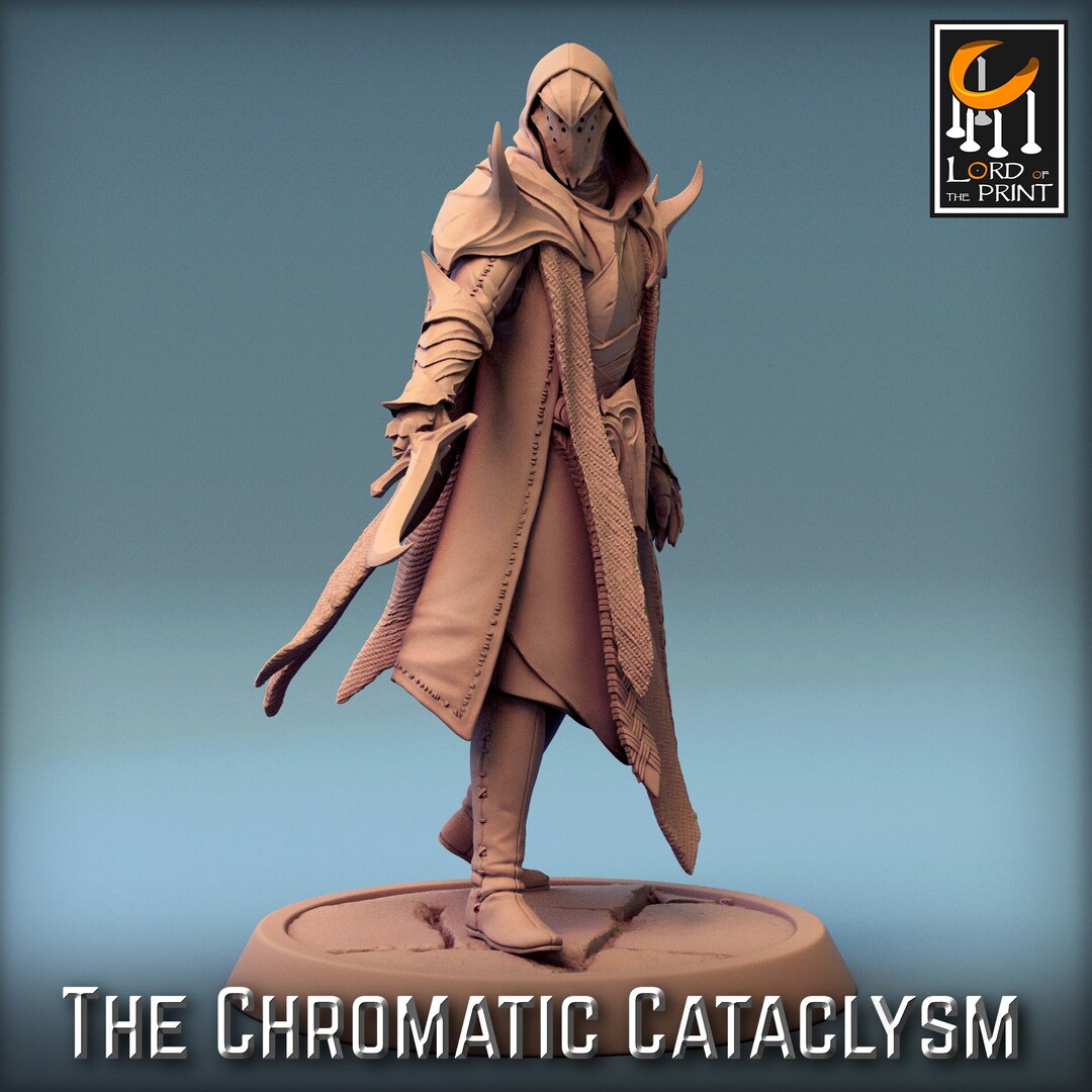 Cultist Fighter G Dnd Miniatures Compatible With 28mm 32mm Fantasy ...