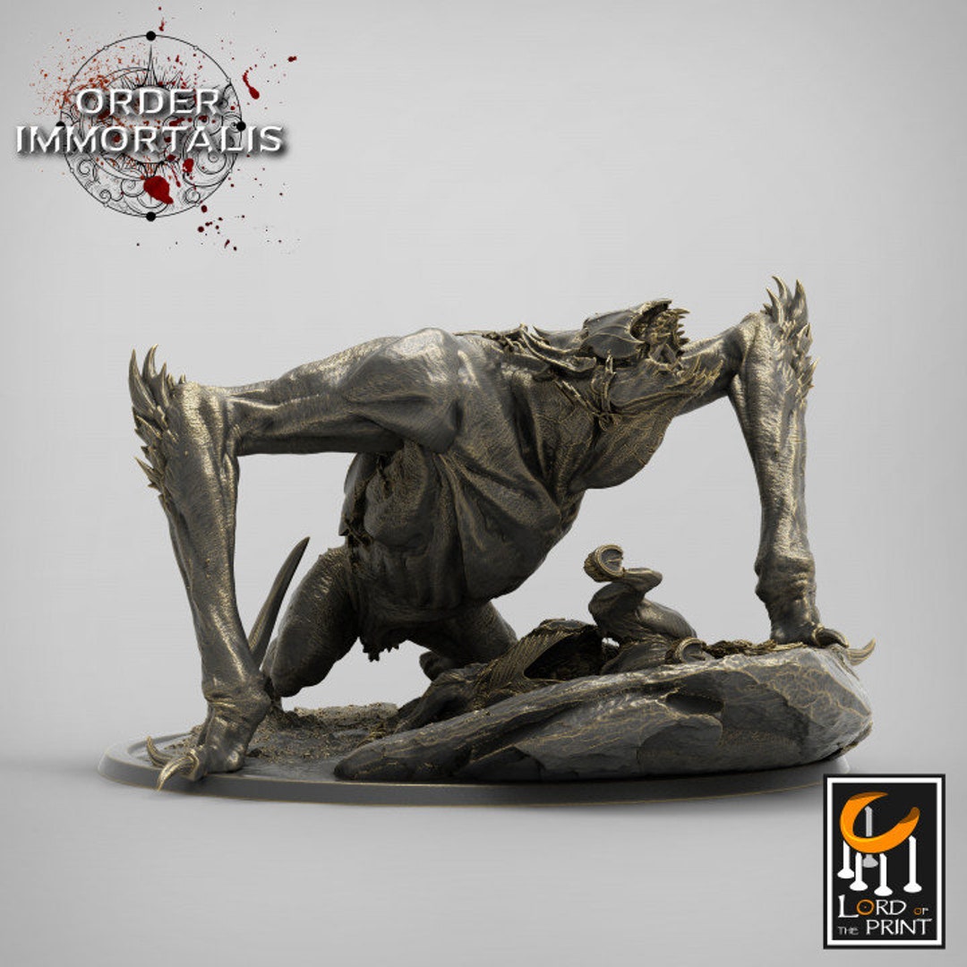 Crawling Bat Scream Premium Dnd Miniature Mini Unchained Warrior ...