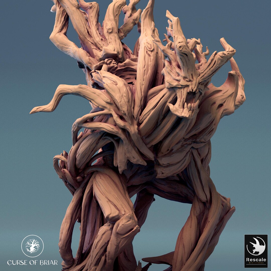 Ent Treant Treeman Treefolk V13 Premium Dnd Miniature Mini | Resin 3D ...