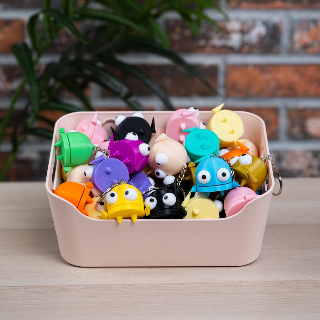 Repo Robot Keychain Figure Big Dilated Pupils Eyes or Normal | 3D ...