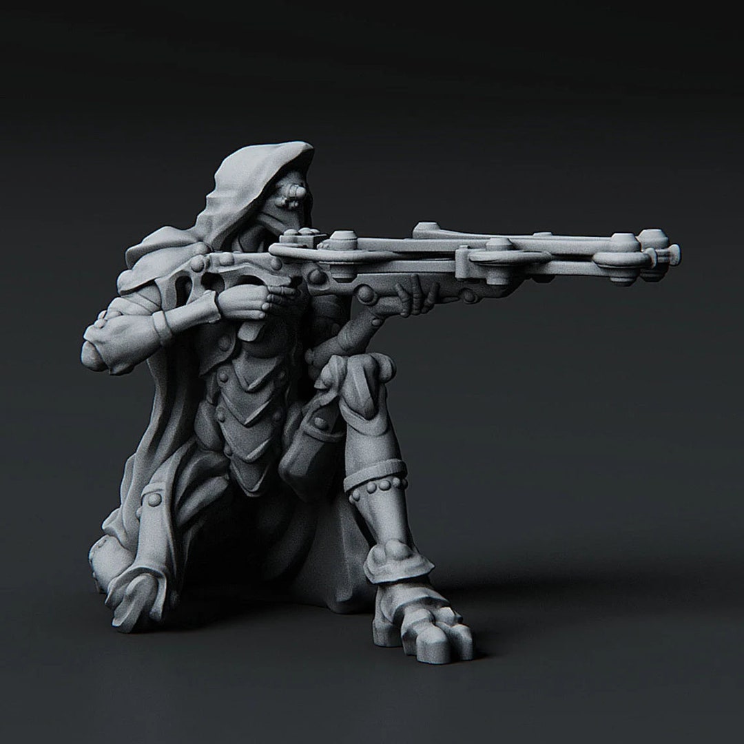 Warforged Sniper Hunter Dnd Miniatures Compatible With 28mm 32mm ...