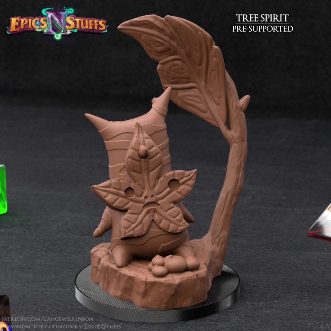 Tree Spirit V4 Premium Dnd Miniature Mini | Resin 3D Printed | 28mm ...