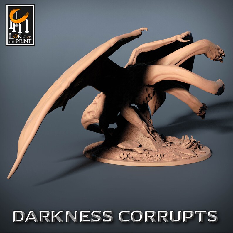 Hydra Monster Dnd Miniatures Compatible With 28mm 32mm Fantasy Minis ...