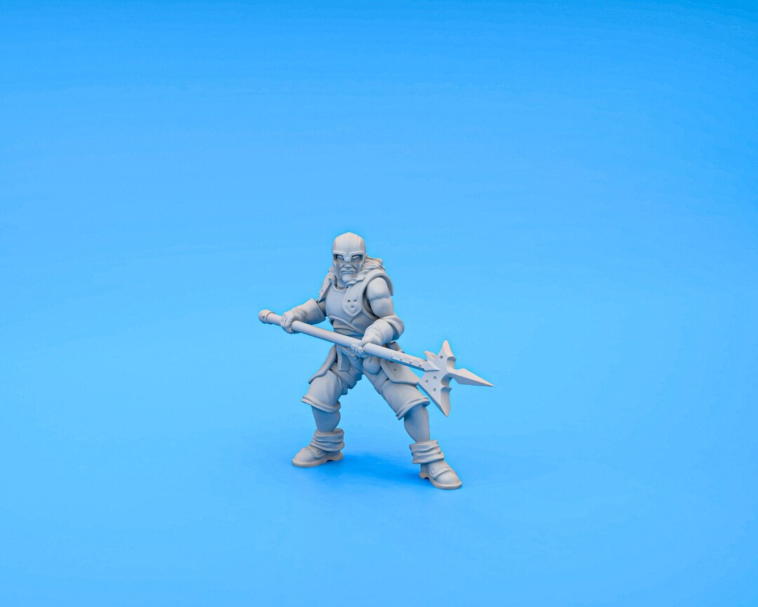 Pikeman Halberdier V6 Premium Dnd Miniature Mini Warrior Sanded ...