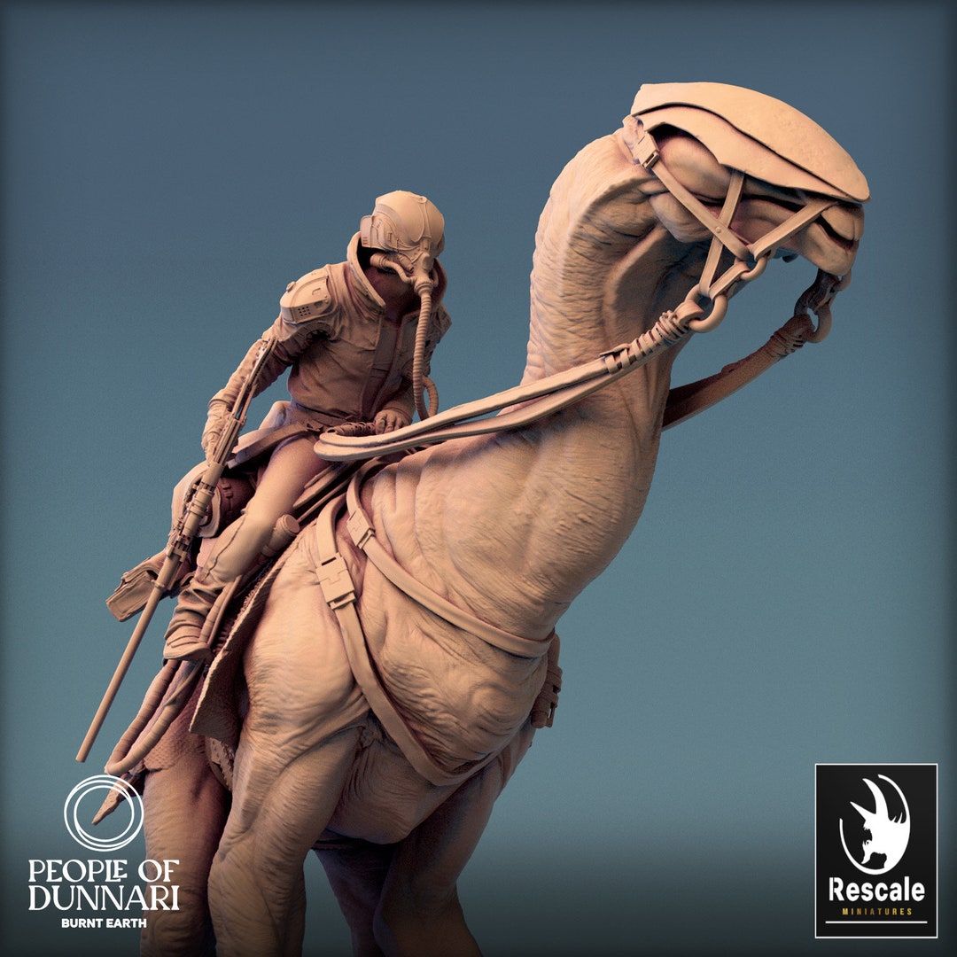 Desert Mount Beast Rider V2 Dnd Miniature Mini | Resin 3D Printed ...