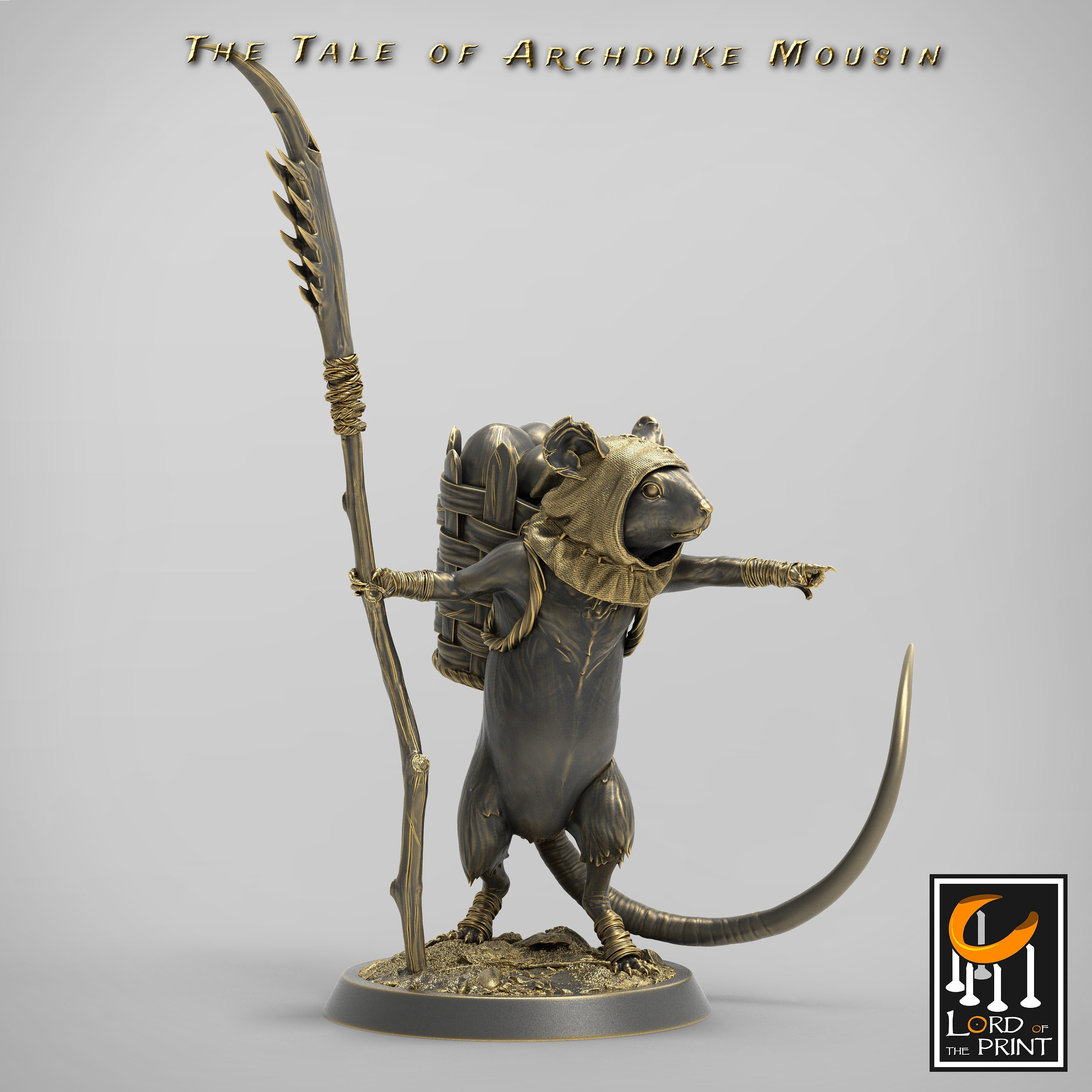 Mousefolk Paladin V10 Dnd Miniatures Compatible With 28mm 32mm Fantasy ...