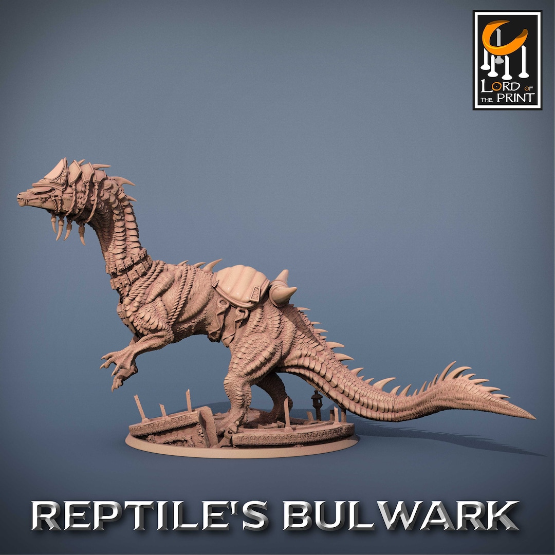 Giant Lizard Saddle V6 Premium Dnd Miniature Mini | Resin 3D Printed ...