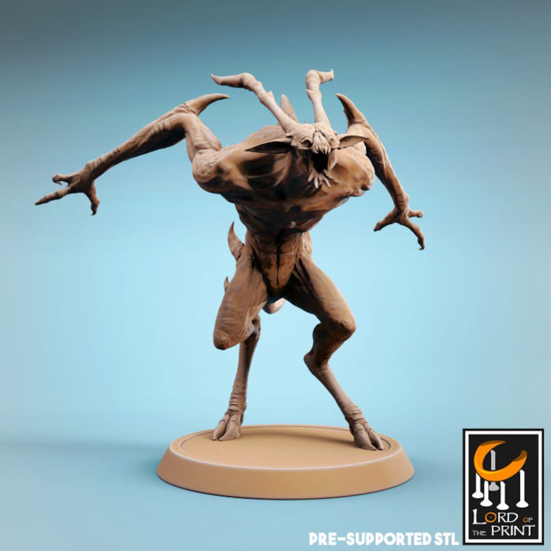 Demon Infernum Soldier V6 Premium Dnd Miniature Mini Figure Figurine ...