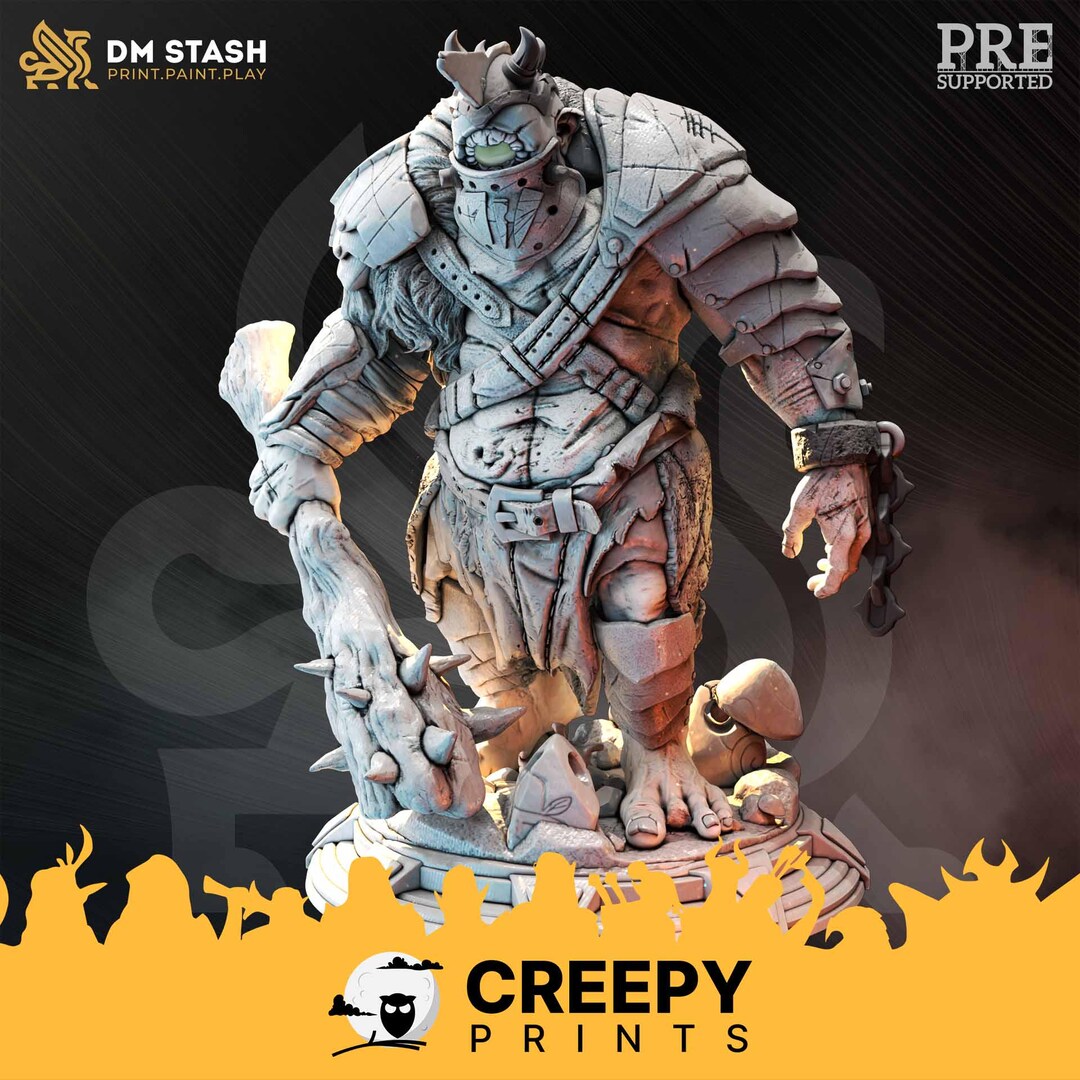 Cyclops Dnd Monster Miniatures Compatible With 28mm 32mm Tabletop ...