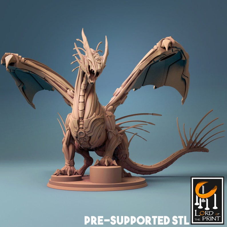 Construct Robot Dragon Dnd Miniatures Compatible With 28mm 32mm ...