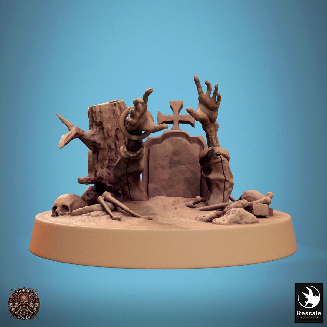 Zombie Undead Skeleton V21 Premium Dnd Miniature Figure Figurine ...