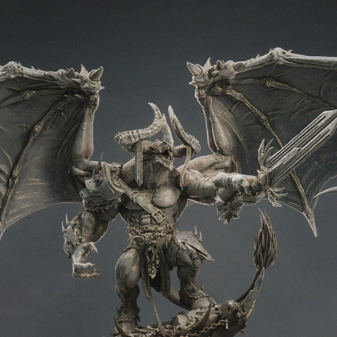 Demon Miniature Orcus Prince Lord King Premium Dnd Mini Figure Figurine ...