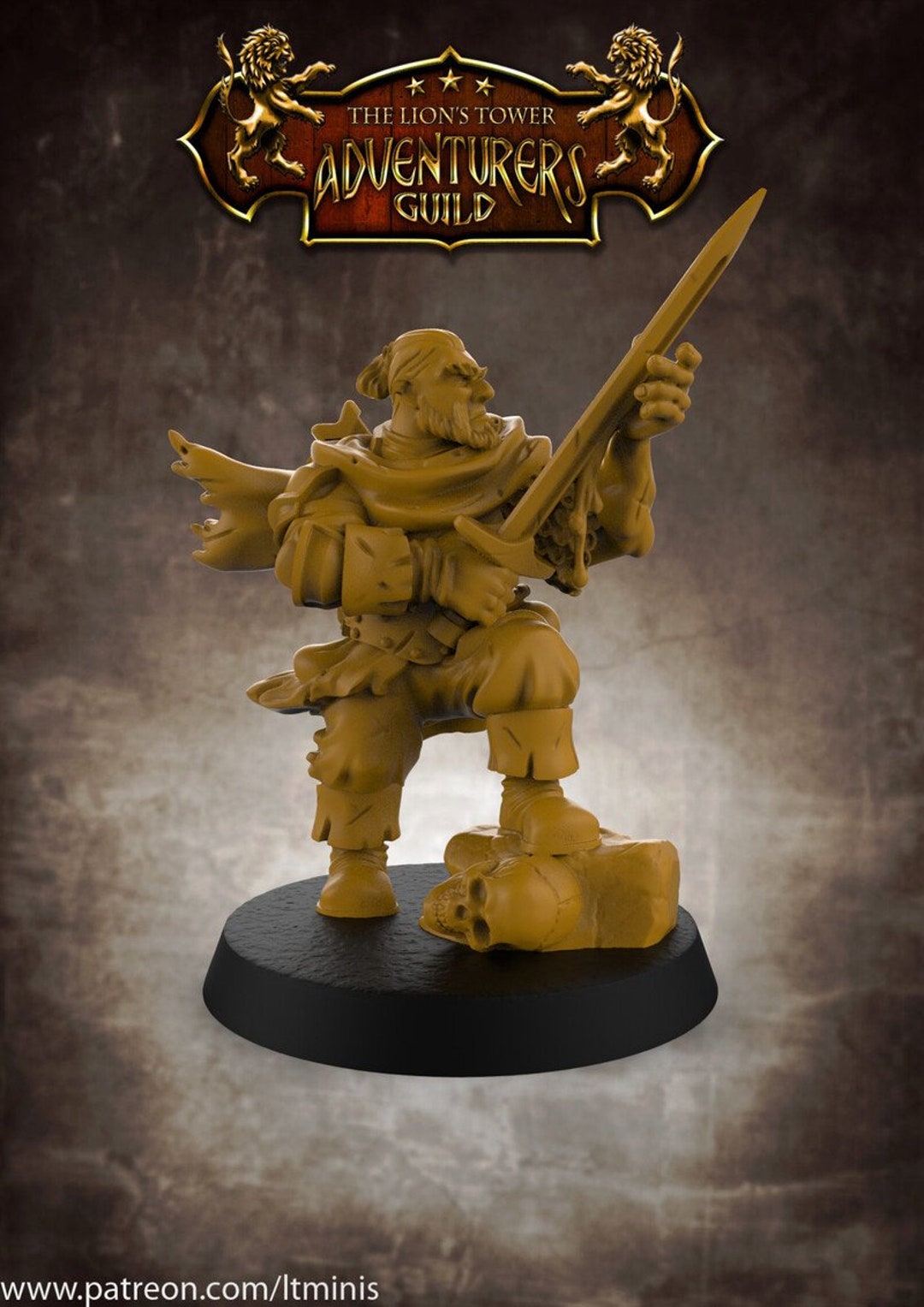 Dwarf Blood Hunter | Premium 3D Printed Fantasy Tabletop Miniatures ...