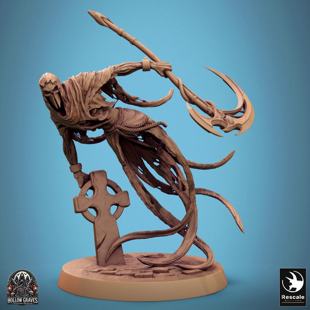 Wight Wraith Dnd Miniatures Compatible With 28mm 32mm Tabletop Fantasy ...
