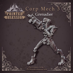 Mecha Grenadier | Premium 3D Printed Fantasy Tabletop Miniatures 28mm ...