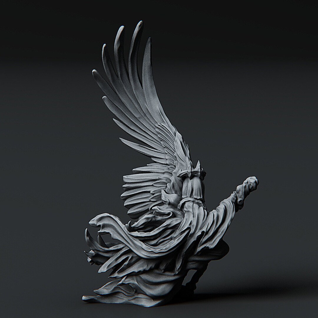 Angel of Death Dnd Miniatures Compatible With 28mm 32mm Fantasy Minis ...