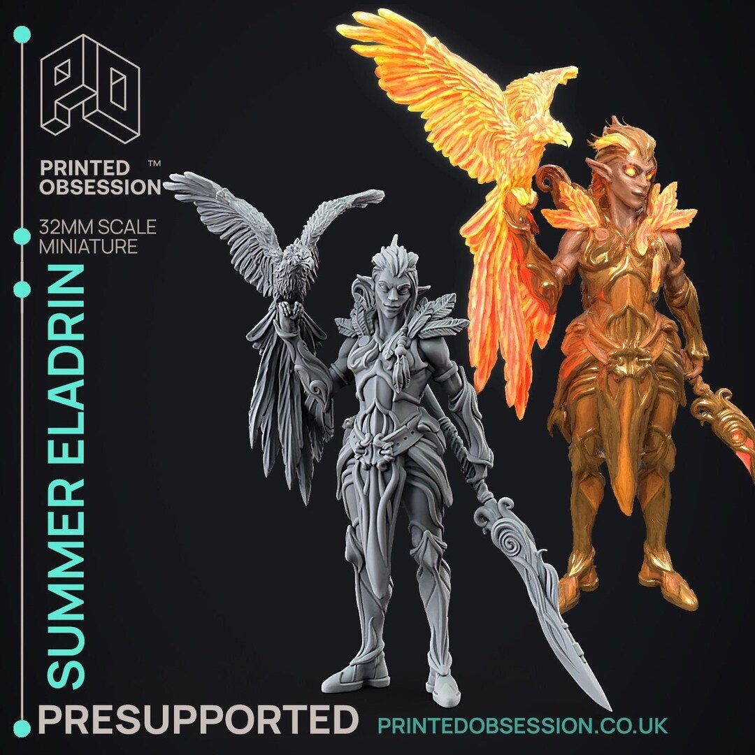 Female Elf Dnd Miniature | Premium 3D Printed Fantasy Tabletop ...