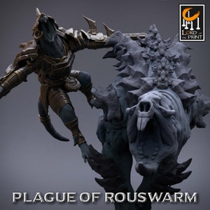 Ratfolk Rider V5 Premium Dnd Miniature Mini Rat Folk Mousefolk Mouse ...