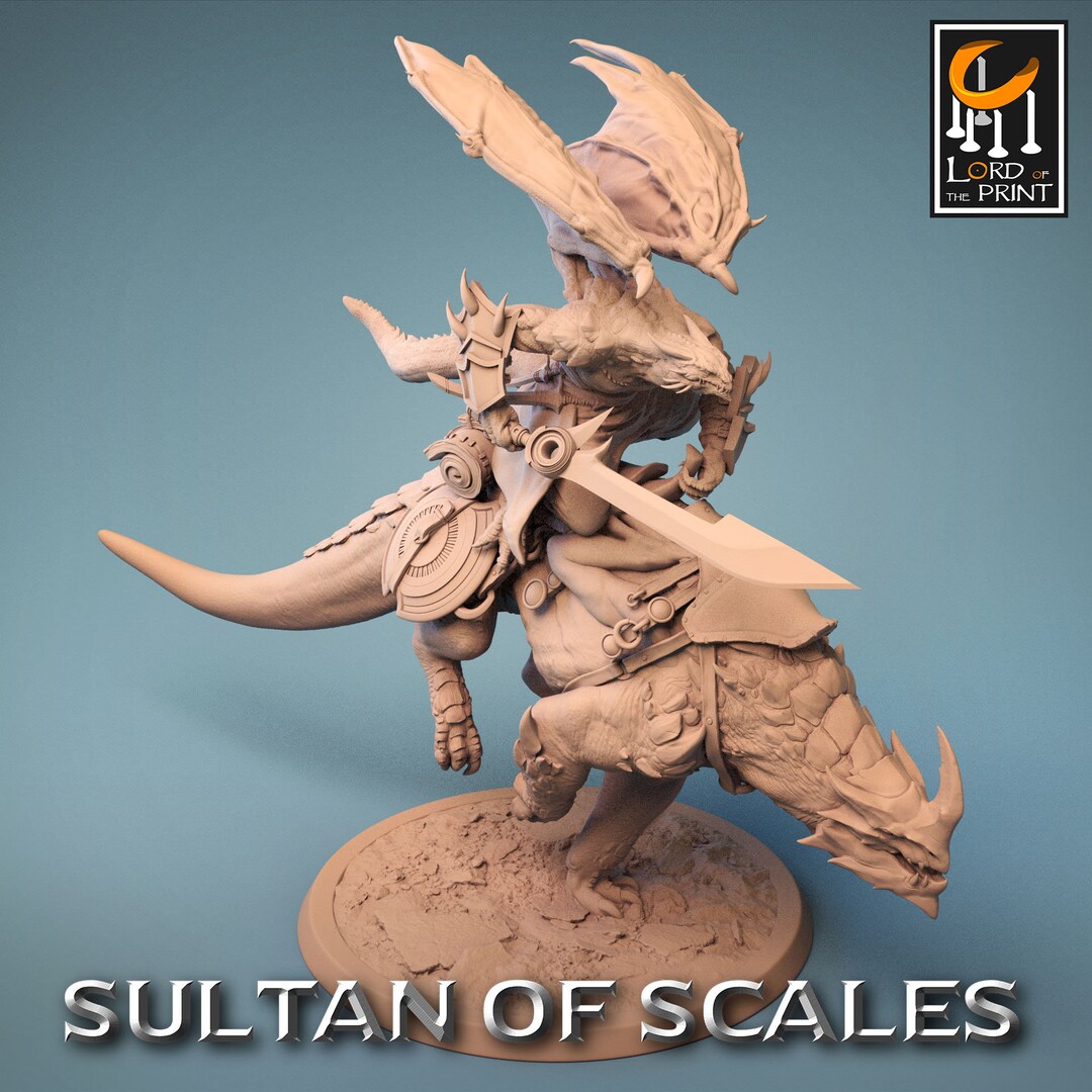 Dragonborn Ranger Dragon Rider Warrior E Premium Dnd Miniature Mini ...