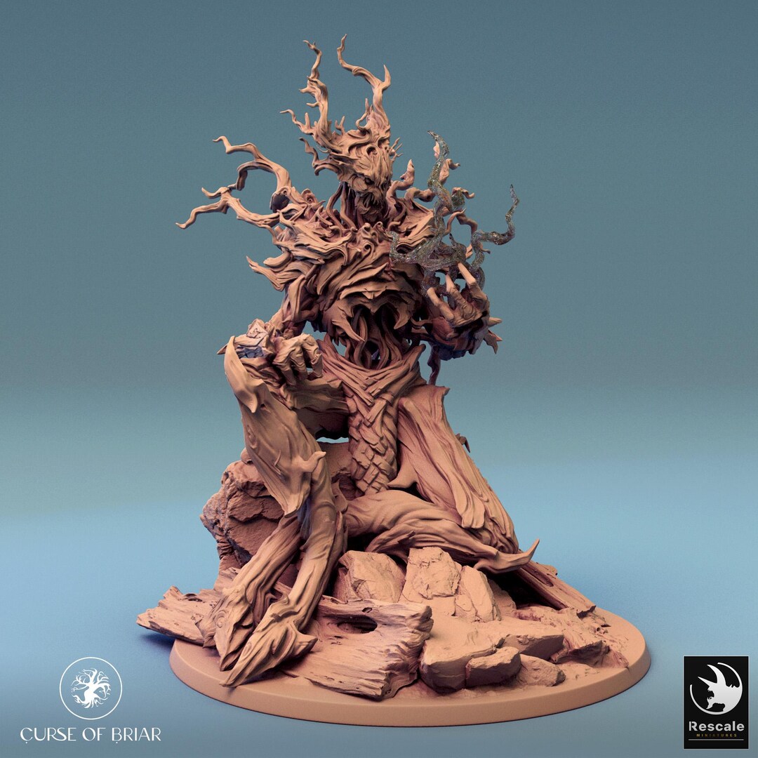 Ent Treant Treeman Treefolk V6 Dnd Miniature Mini | Resin 3D Printed ...