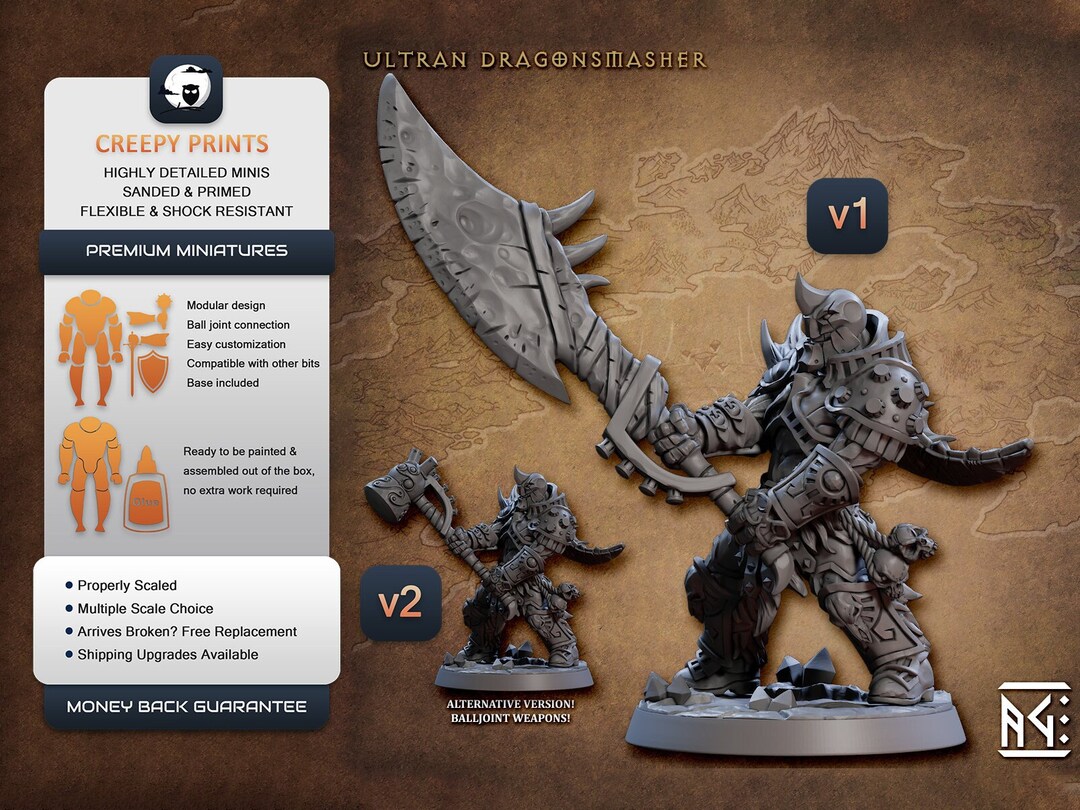 Warforged Brute Premium Mini 28mm 32mm Dnd Miniature | Construct Golem ...