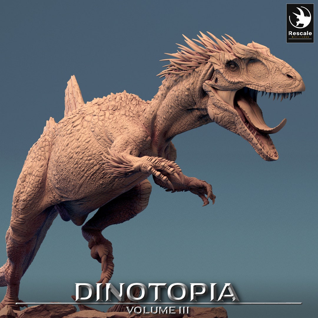 T-rex Dinosaur V1 Dnd Miniatures Compatible With 28mm 32mm Fantasy ...