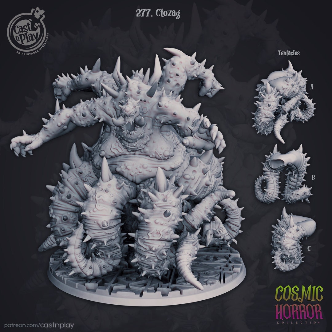 Cosmic Horror Abomination Dnd Miniatures Compatible With 28mm 32mm ...