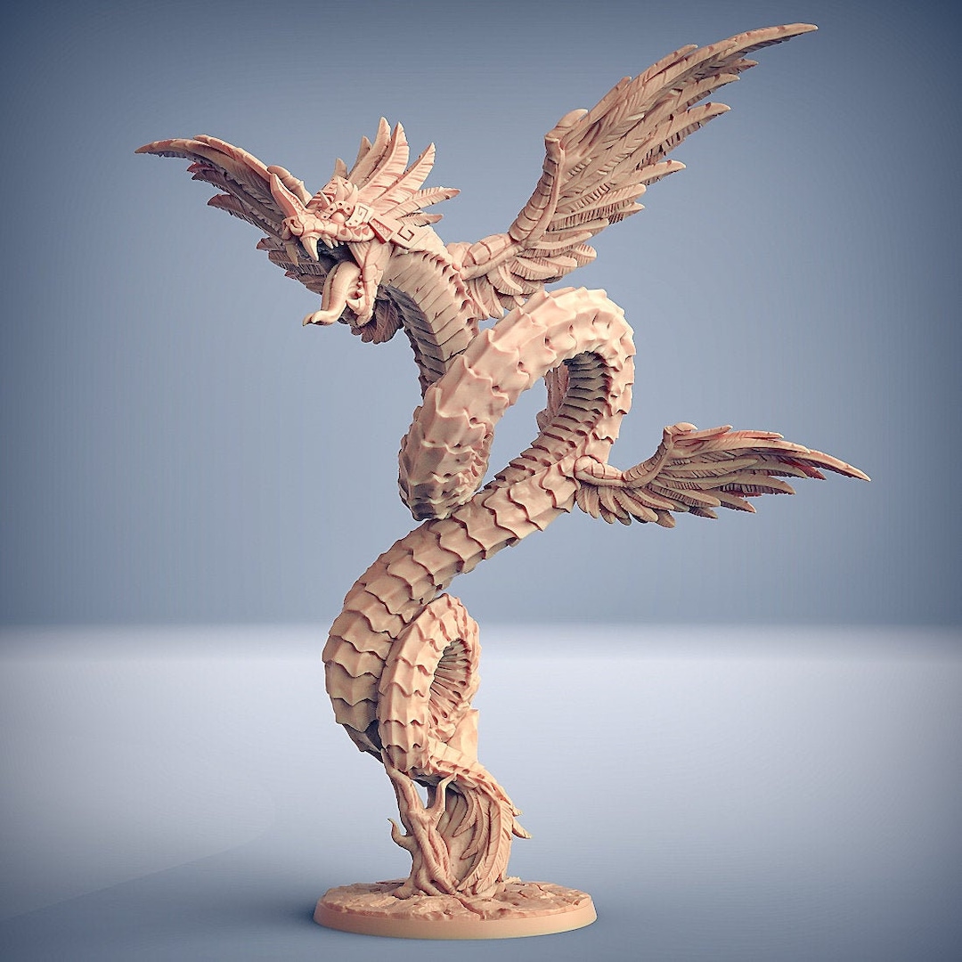 Couatl Snake Serpent V2 | Premium 3D Printed Fantasy Tabletop ...