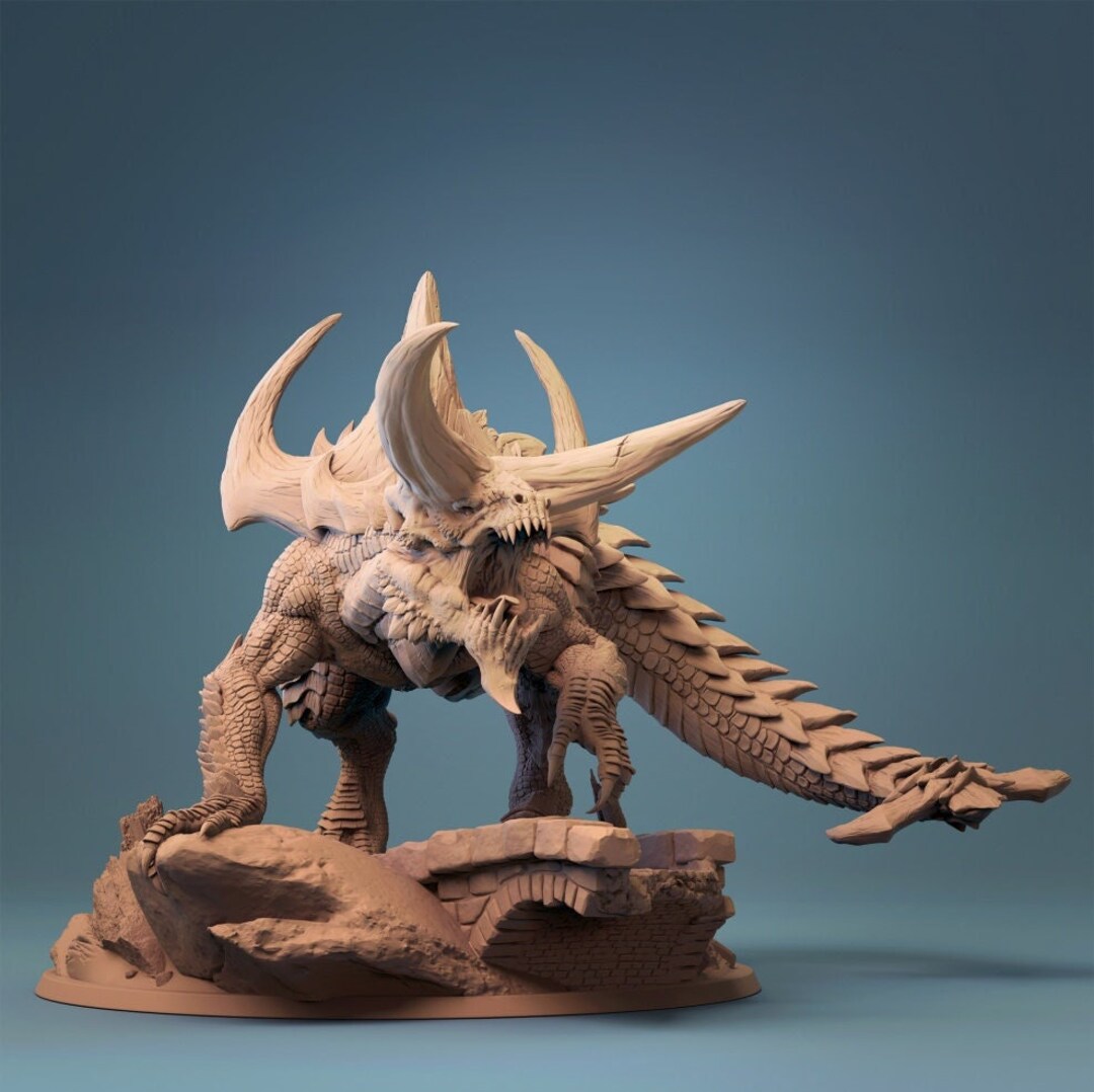 Tarrasque Premium Dnd Miniature Mini | Terrasque Monster | Resin 3D ...